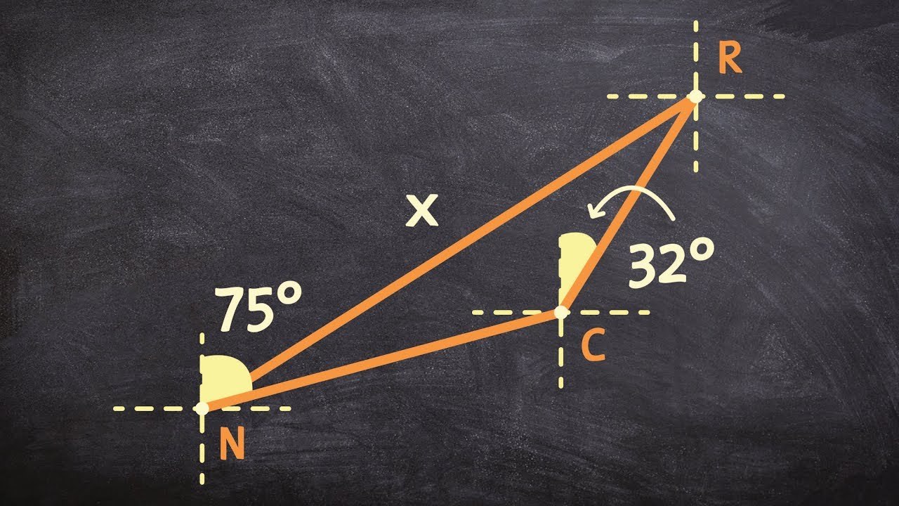 Applying the law of cosines to solve a word problem | Maths Applying the law of cosines to solve a word problem | Maths